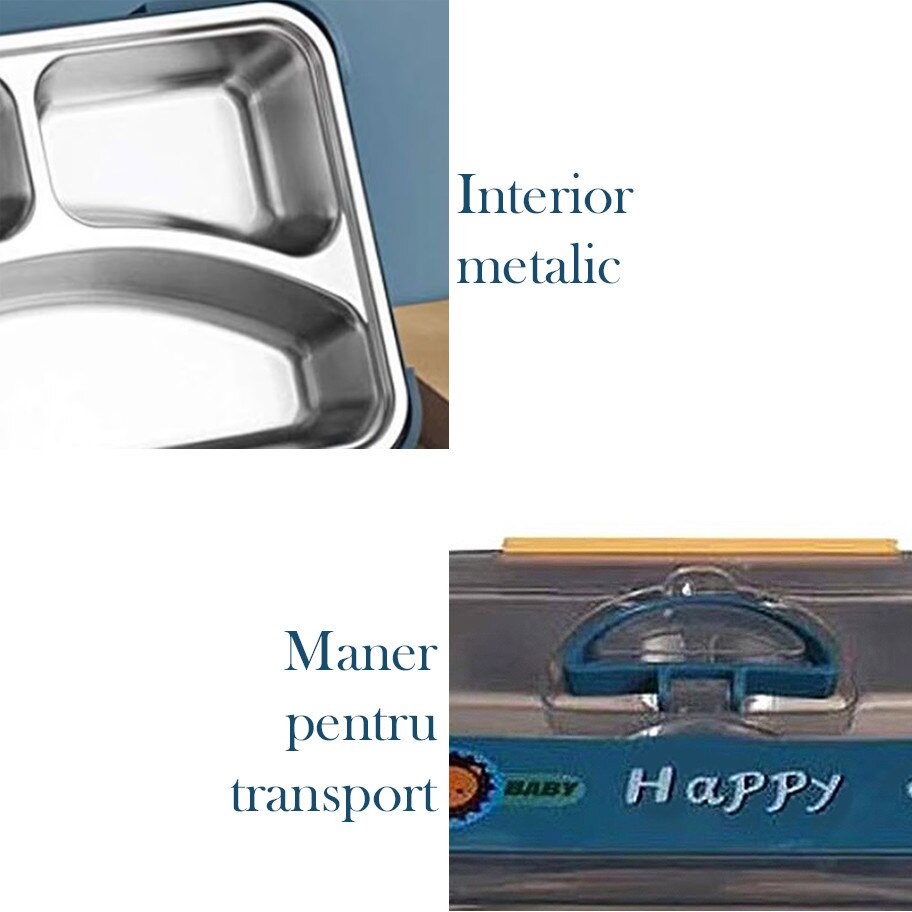 Cutie Pranz EDAR pentru Copii Tip Caserola Compartimentata, Ideala ...