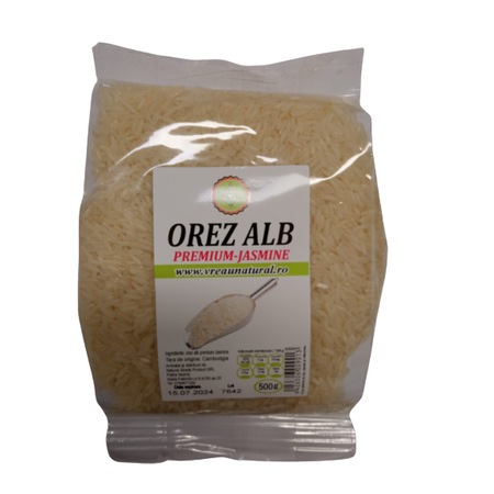Orez Alb Premium Jasmine 500 gr, Natural Seeds Product - eMAG.ro