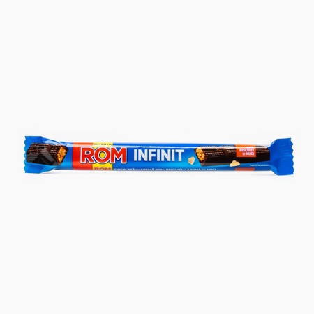 Baton ciocolata Rom Autentic Infinit cu rom, biscuiti si nuci 28x 37gr ...