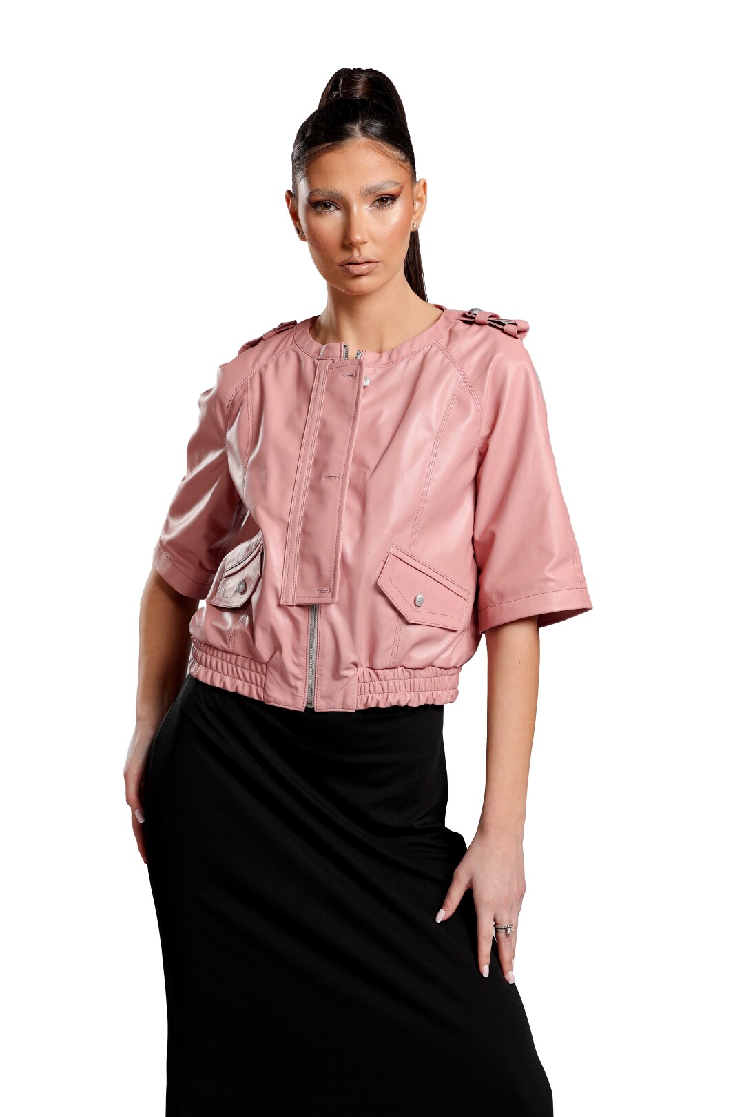 Geaca dama de piele, Geronimo, Model Bonnie - eMAG.ro