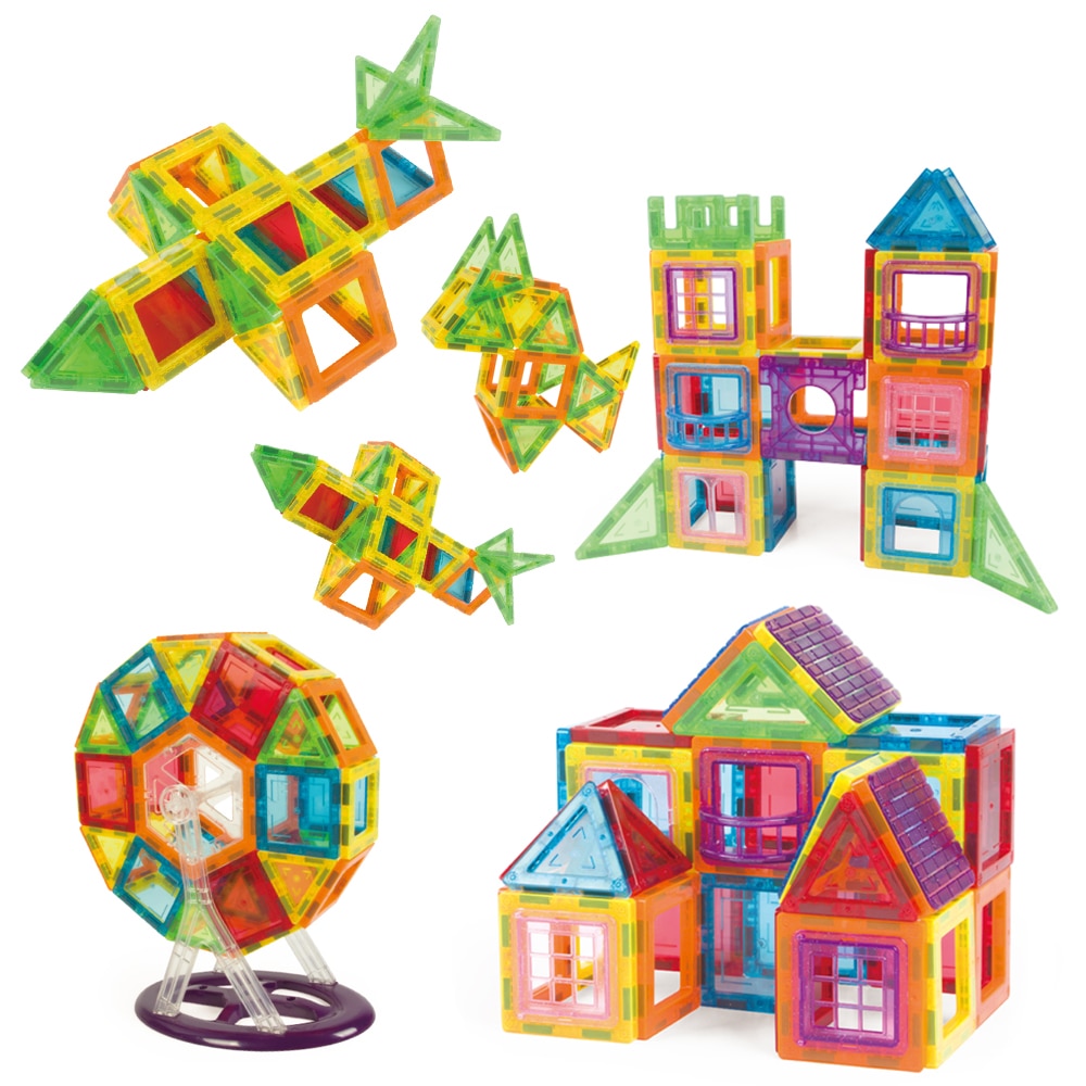 Set Constructie Blocuri Magnetice Copii KidProtect® Mag Hero Big 70 buc ...