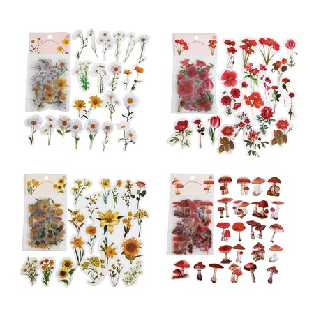 Set 160 stickere decorative, Flori, Multicolor - eMAG.ro