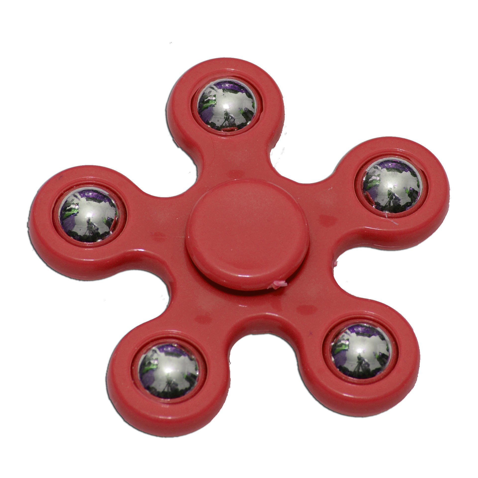Pentagon Fidget spinner LCS rosu, jucarie anti-stres, Fidget spinner ...