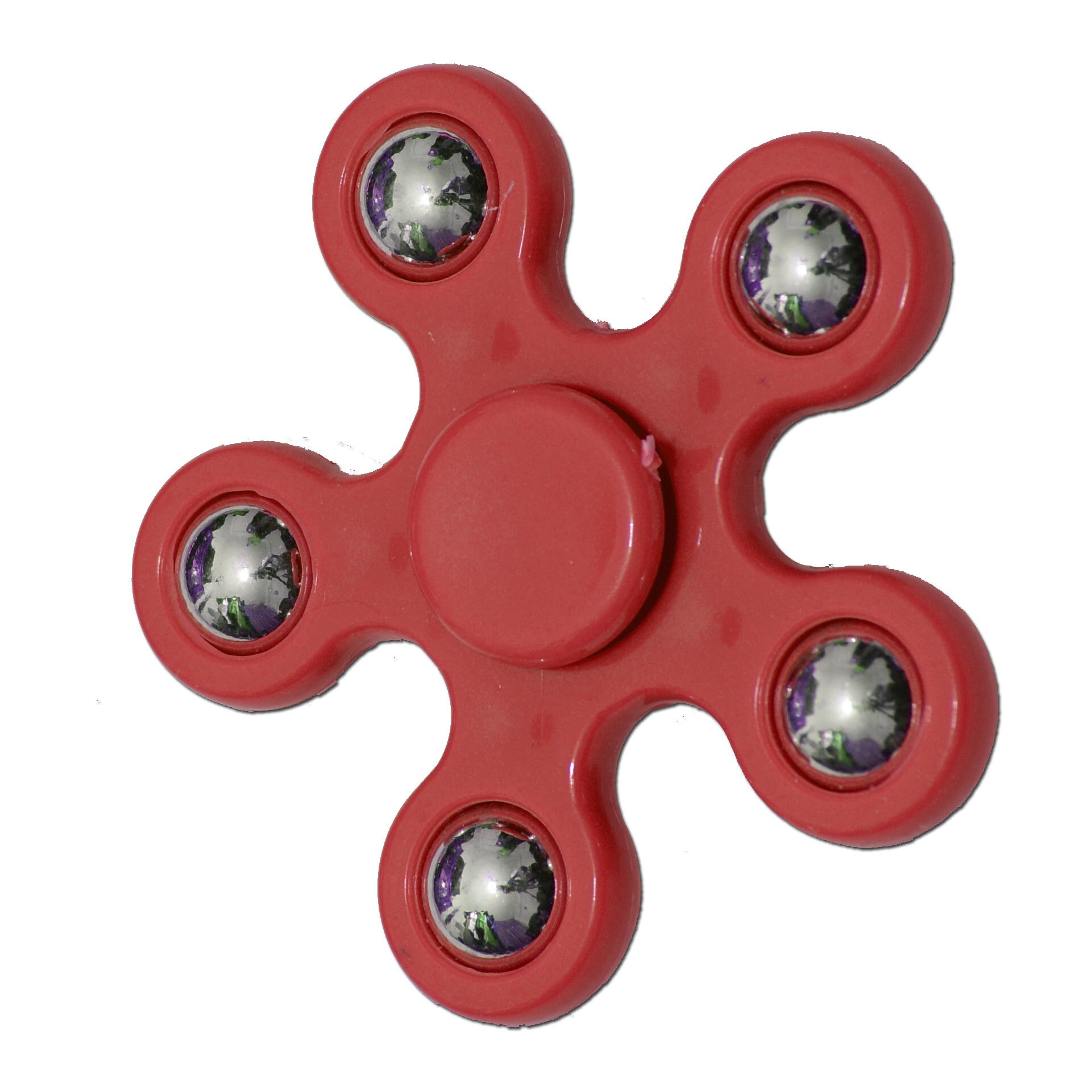 Pentagon Fidget spinner LCS rosu, jucarie anti-stres, Fidget spinner ...