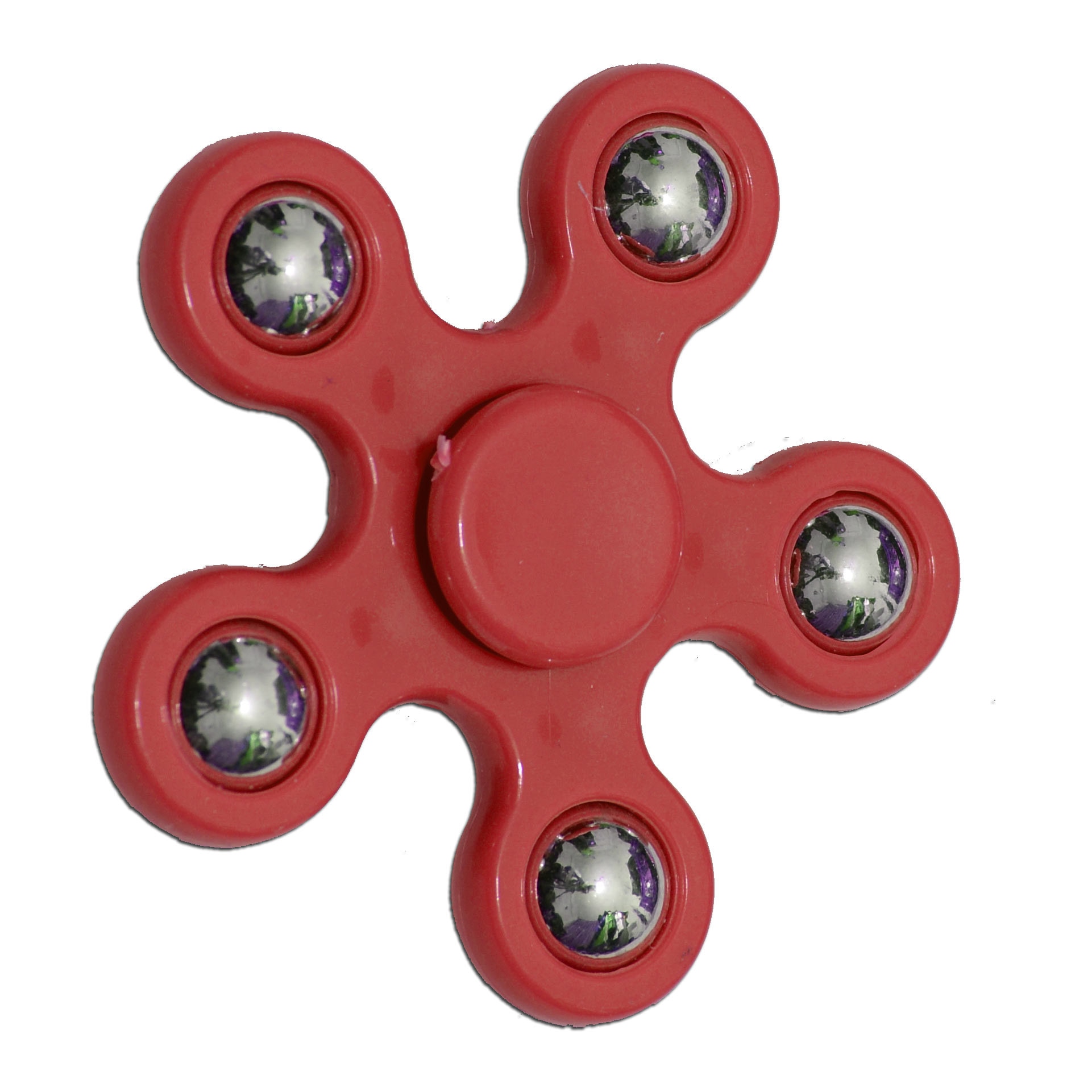 Pentagon Fidget spinner LCS rosu, jucarie anti-stres, Fidget spinner ...