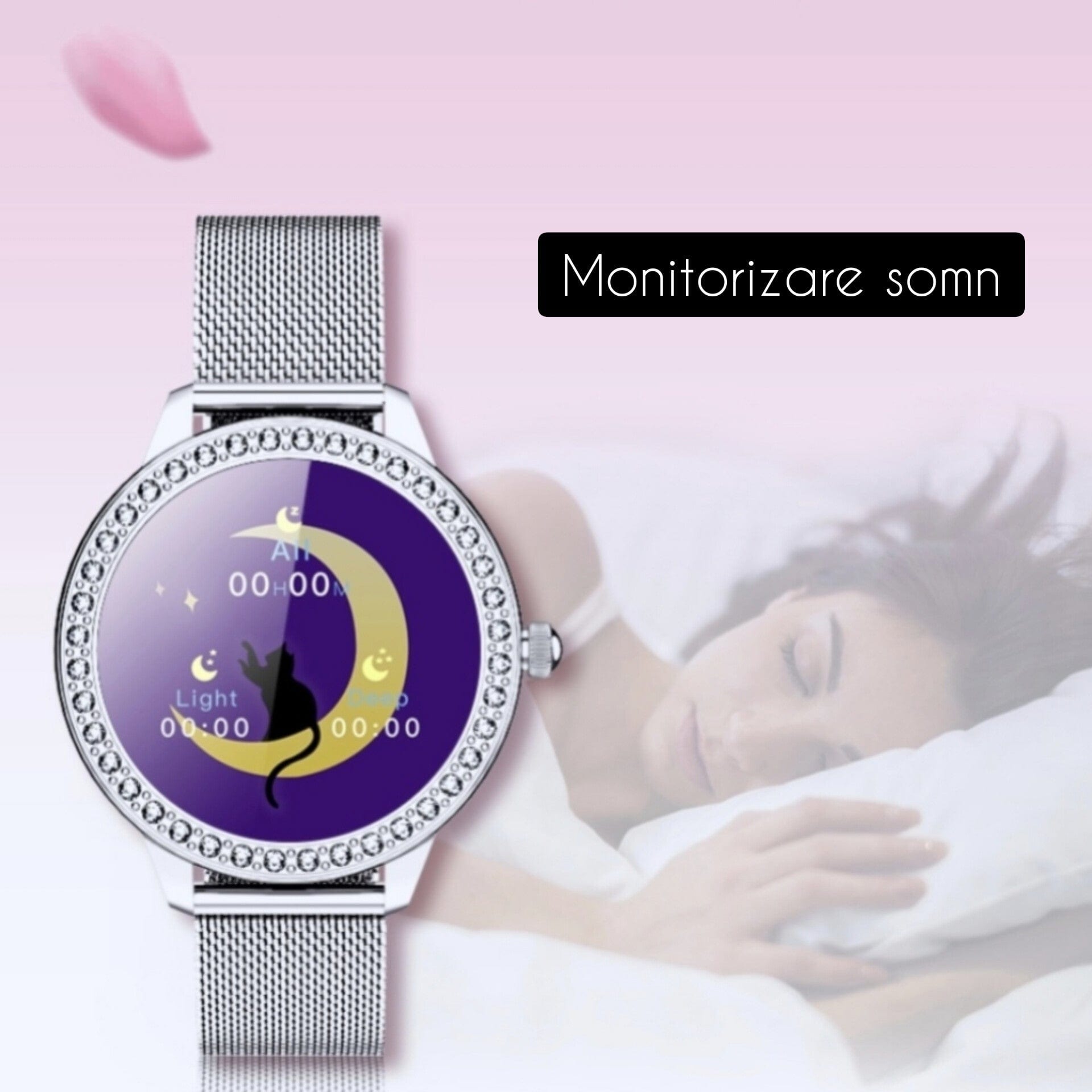 Смартчасовник, TechGS fitness SN91, сензорен екран, водоустойчив IP68 ...