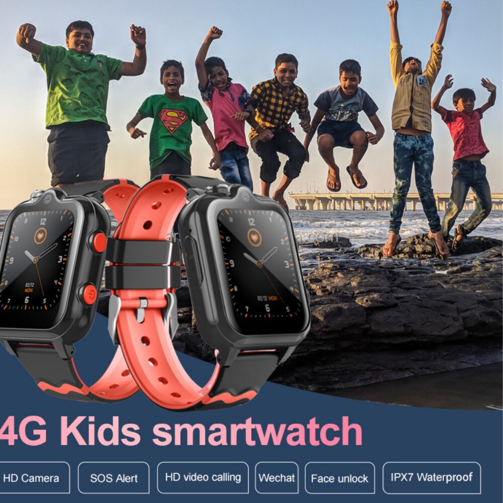 Ceas smartwatch copii, Cartela nano SIM, ELYTHEN, cu localizare GPS 4G ...