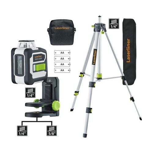 Nivela Cu Laser Laserliner 360, Fascicul Verde, Inclue Stativ De Fixare ...