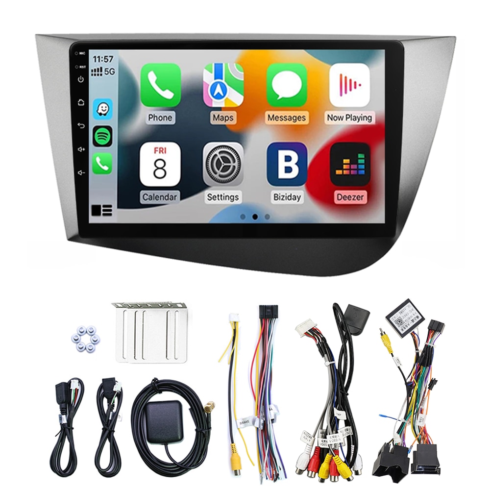 Navigatie Seat Leon 2 MK2 2005-2012, Android 13, Wireless Carplay si ...