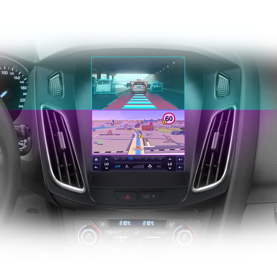 Навигация NAVI-ABC, за Ford Focus 3 2011-2018, Тип Tesla, Android 11, 9 ...