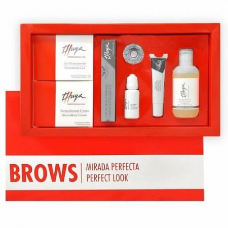 Kit pentru sprancene, Thuya Perfect Look, 12 plicuri gel permanent, 12 ...