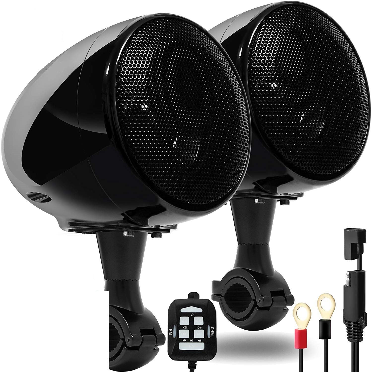 Set 2 boxe pentru motocicleta, 40W, RSK350B, negre - eMAG.ro