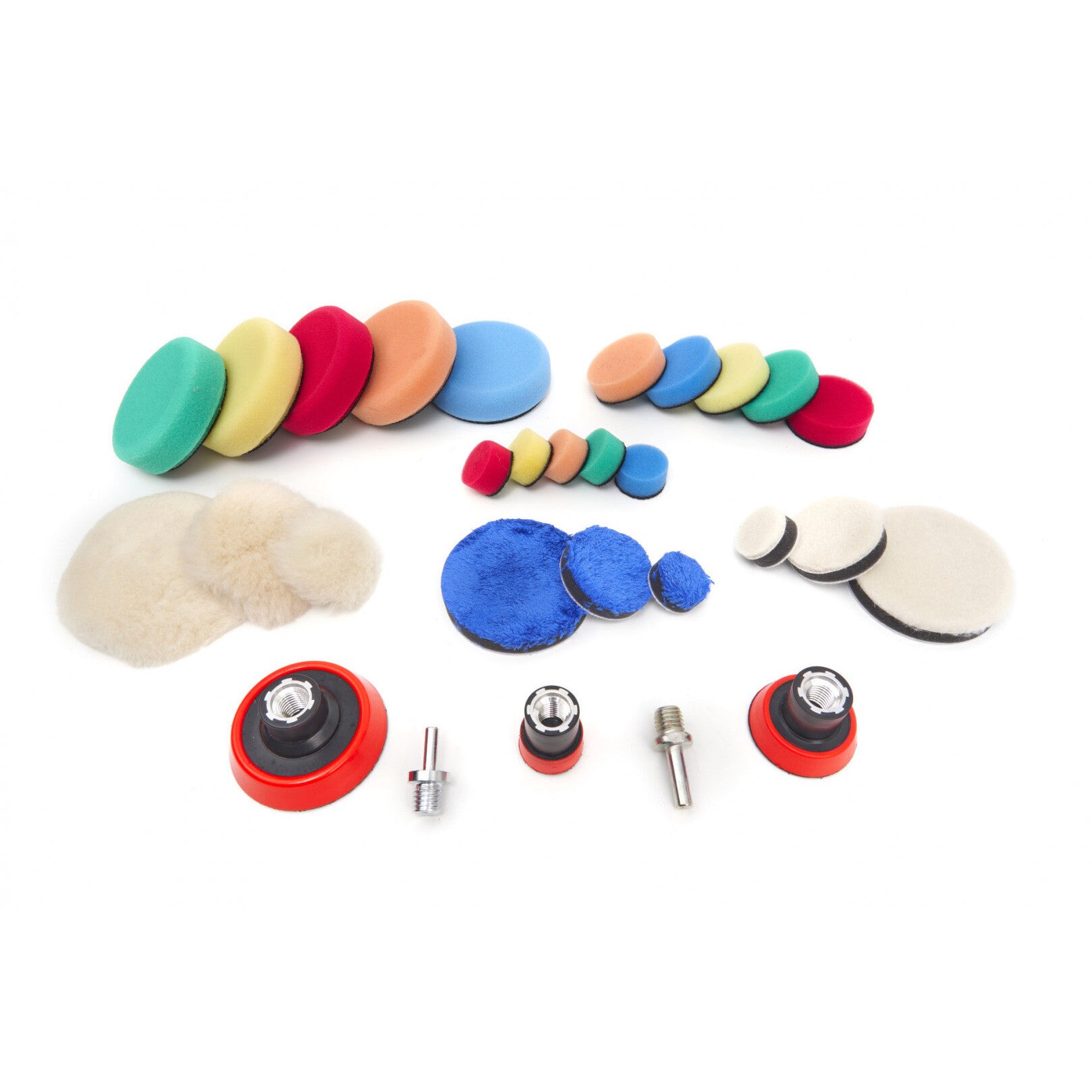 Set bureti, HBM, pentru lustruit si polisat, 25 - 50 - 75 mm, 29 piese ...