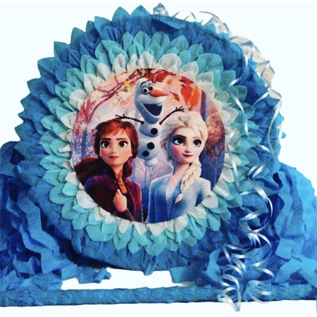 Pinata petreceri tambur Frozen Elsa 35 cm diametru - eMAG.ro