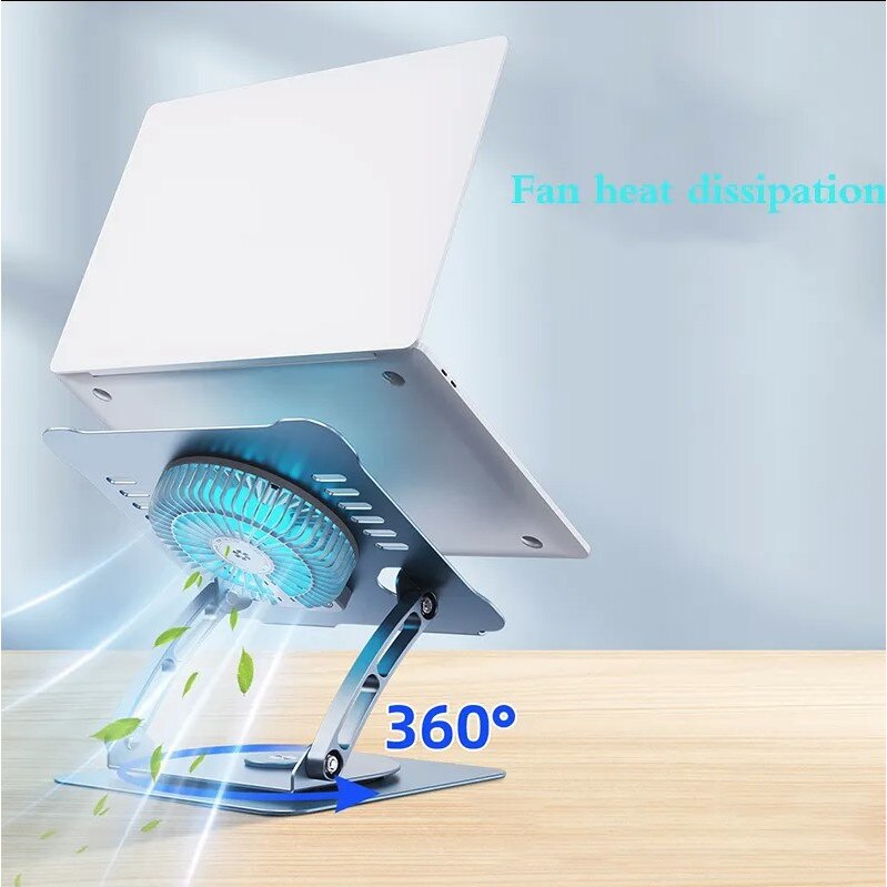 Stand pentru laptop si tableta rotativ 360° grade, Koopsio, pliabil si ...