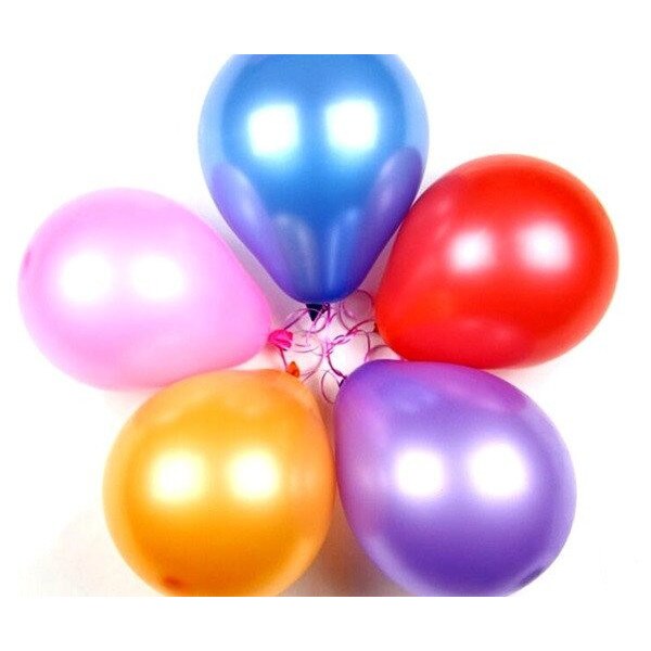 Baloane colorate Gemar - culori metalizate 26 cm, set 100 buc. - Alb ...