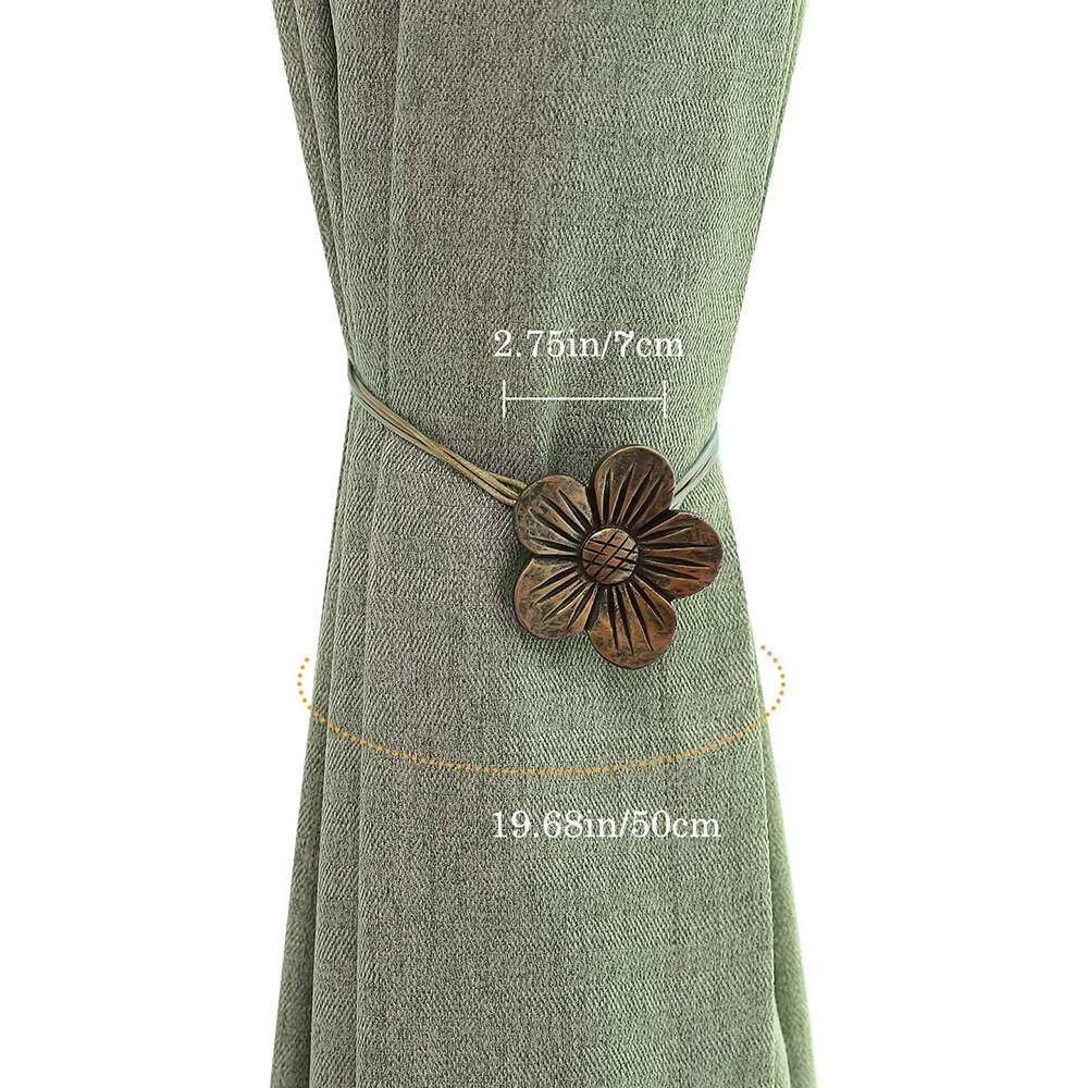 Set 2 snururi de prindere pentru perdea, JeiibrZui, Poliester/Rasina ...