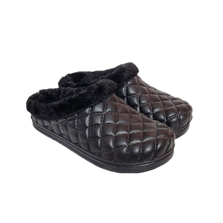 Saboti copii imblaniti din spuma EVA Caro, Negru 34 EU - eMAG.ro