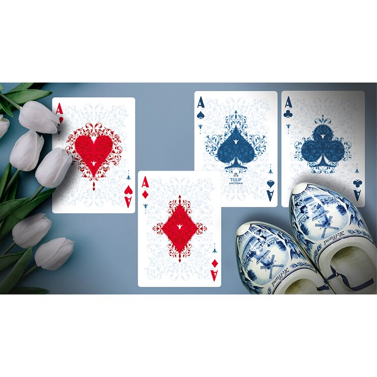 Carti de joc premium White Tulip by Dutch Card House - eMAG.ro
