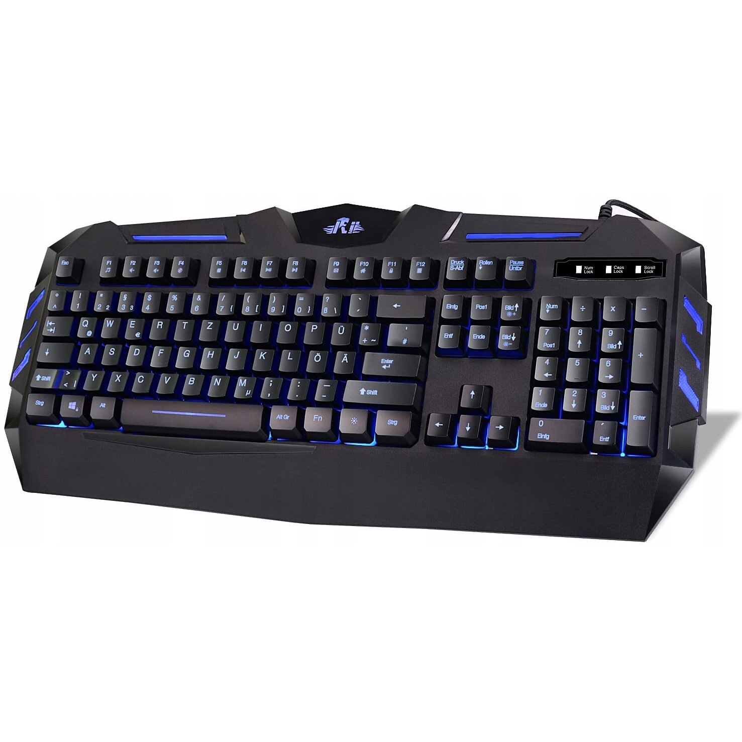 Tastatura LED, Rii, ABS, 7 culori, 150 cm, Negru - eMAG.ro
