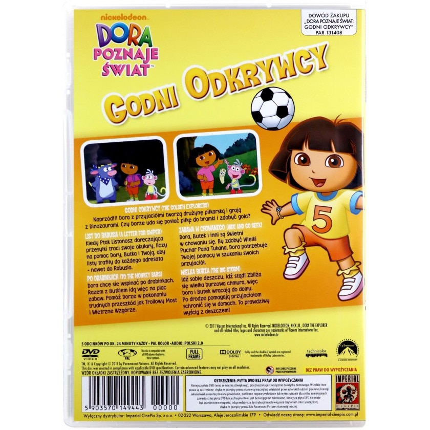 Dora Poznaje Świat: Godni odkrywcy! [DVD] - eMAG.bg