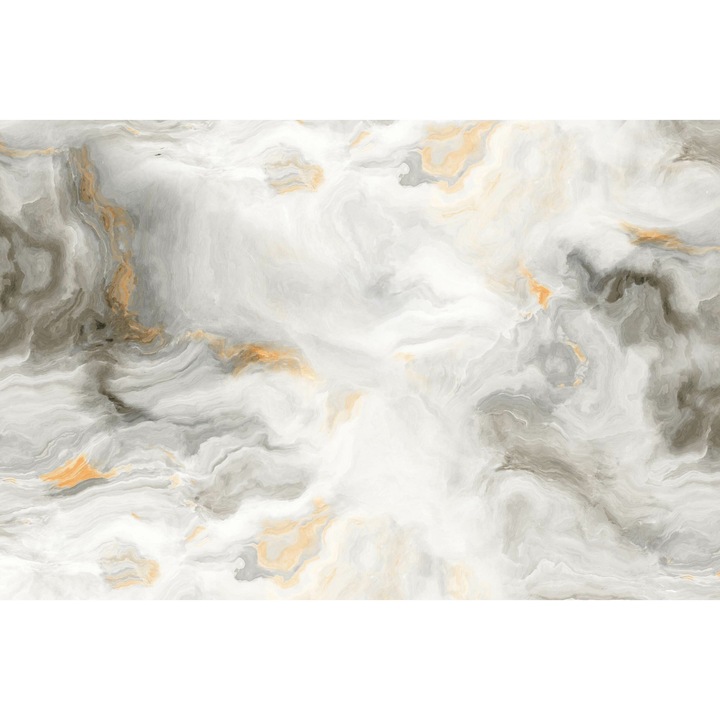 Fototapet model de marmura, decor de perete in alb, gri, living ...