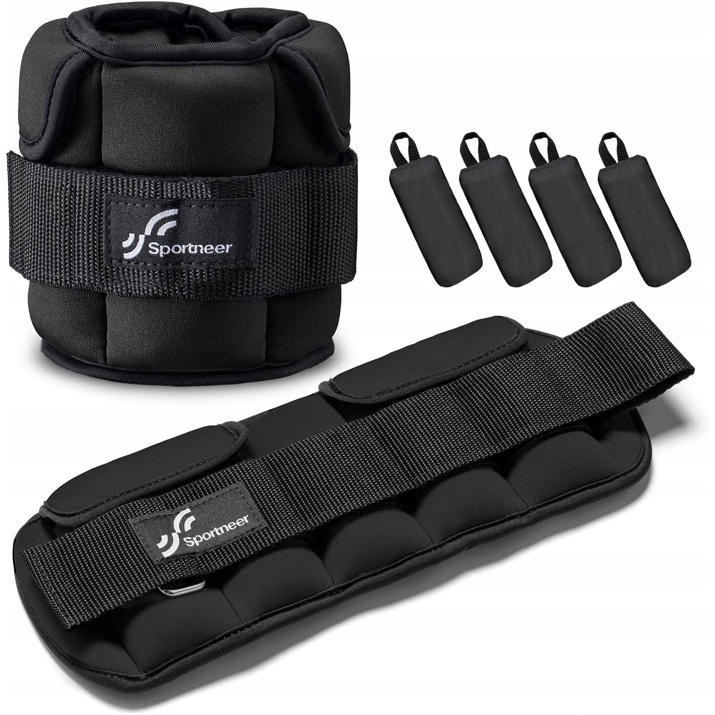 Set 2 greutati reglabile pentru incheieturi/Glezne, Sportneer, 1 kg ...