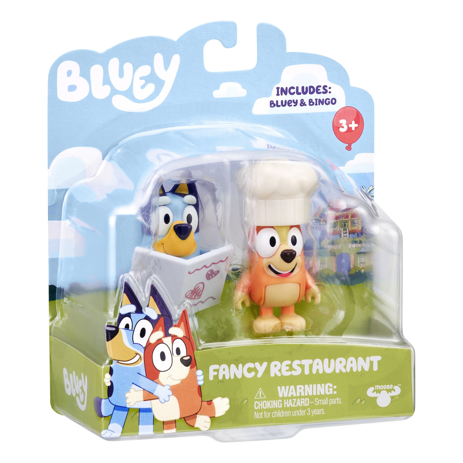 Set 2 figurine Bluey - Bluey & Bingo, Fancy Restaurant - eMAG.ro