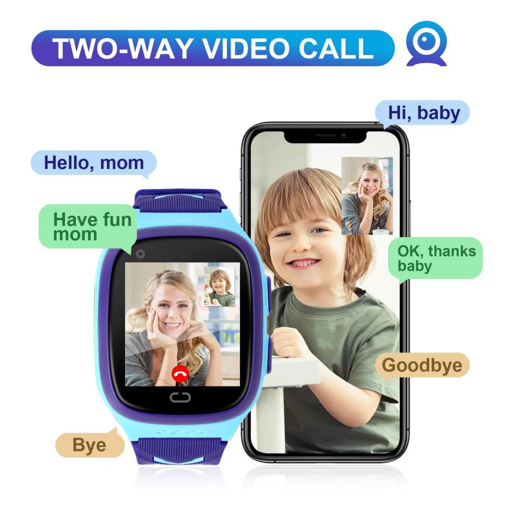 Ceas smartwatch GPS copii Olivfant™ LT31 4G, 1.4 inch, apel video ...