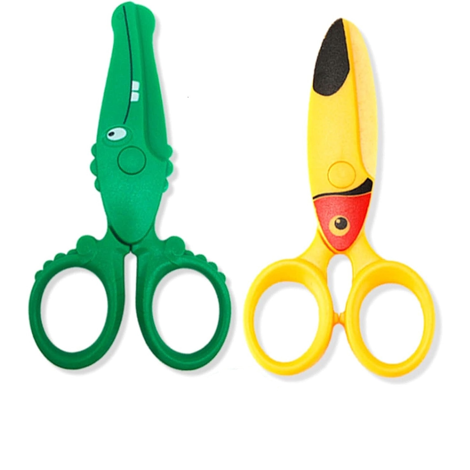 Set 2 foarfece pentru copii, Cafuneplus®, plastic, cu pentru cei mici ...