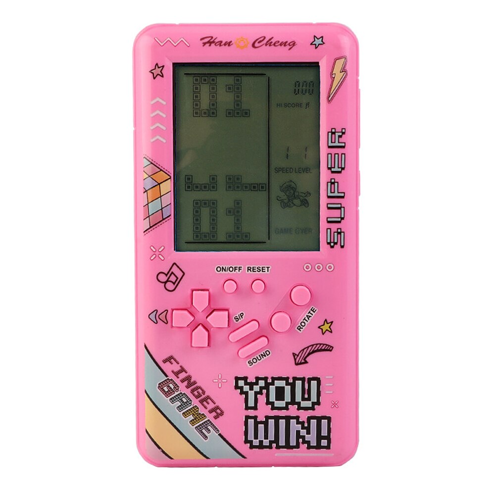 Consola de jocuri Tetris cu ecran mare, Yefound®, Roz - eMAG.ro