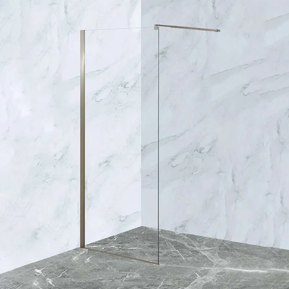 Paravan dus walk-in Diplon BP8012GL-80, Sticla clara securizata 8 mm ...