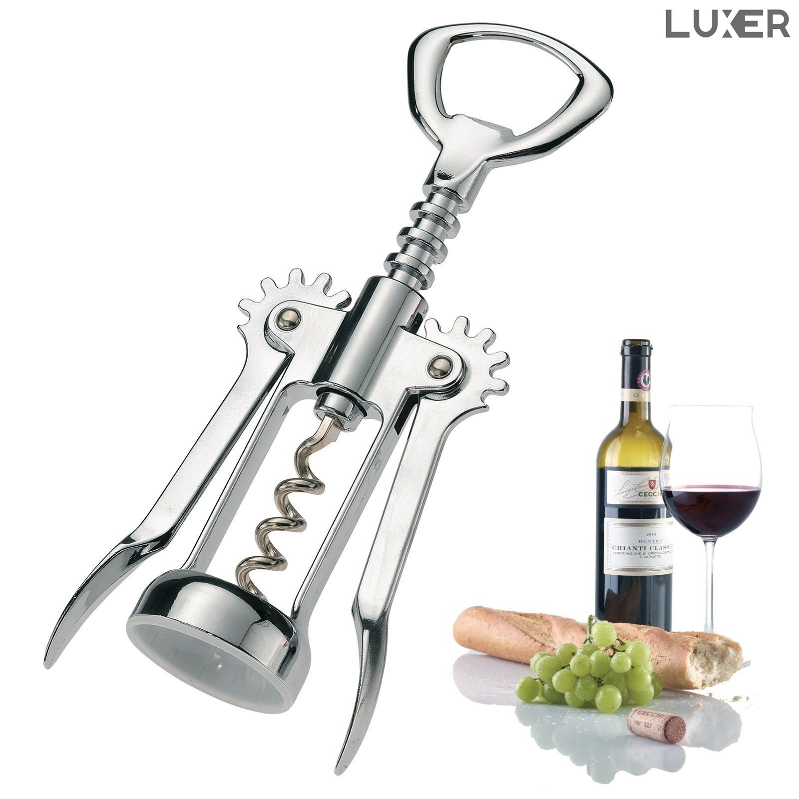 Tirbuson Manual din Inox pentru Sticle de Vin cu Desfacator Bere ...