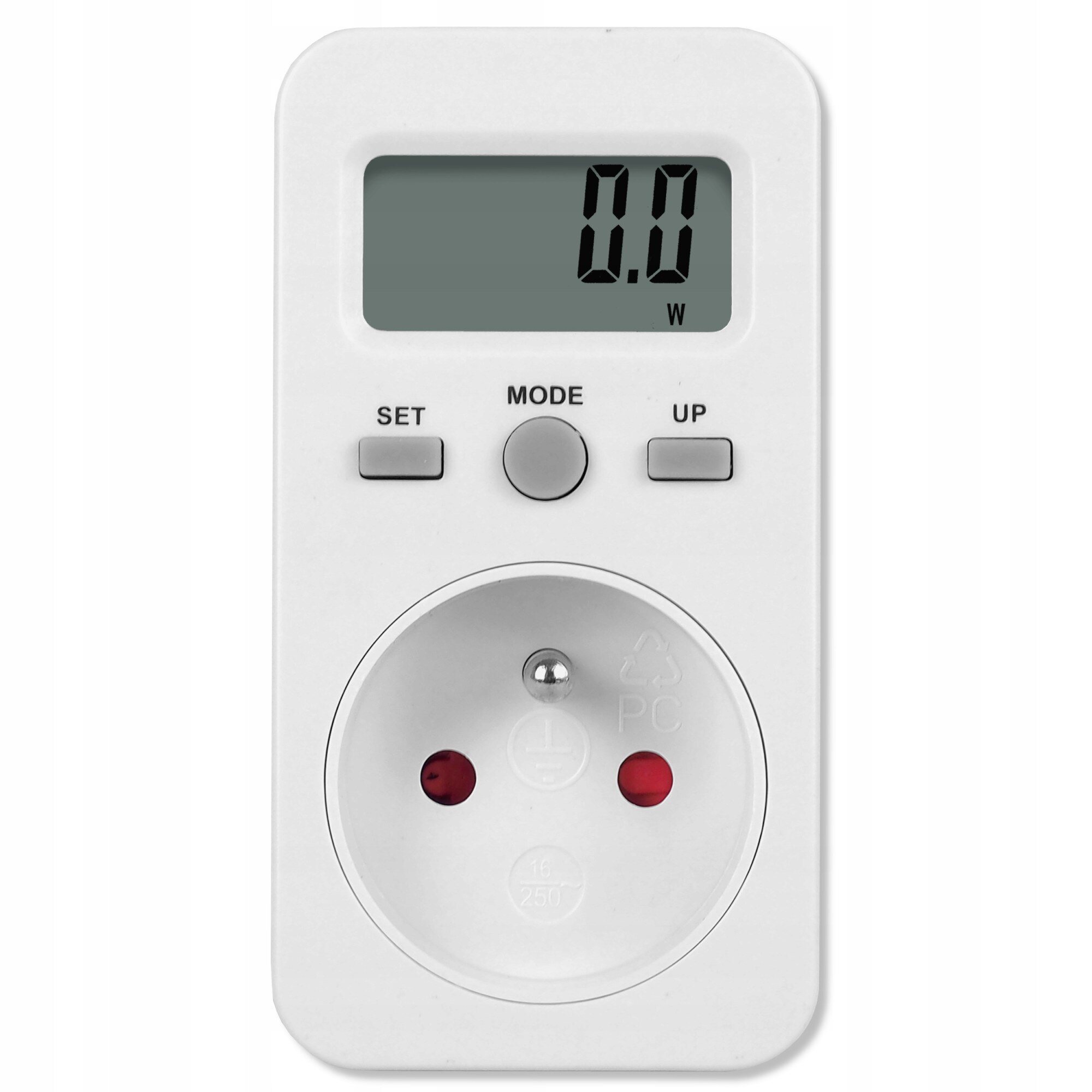 Priza cu Contor Afisaj Digital de Energie, Lexton,16A / 3680W, 230V ...