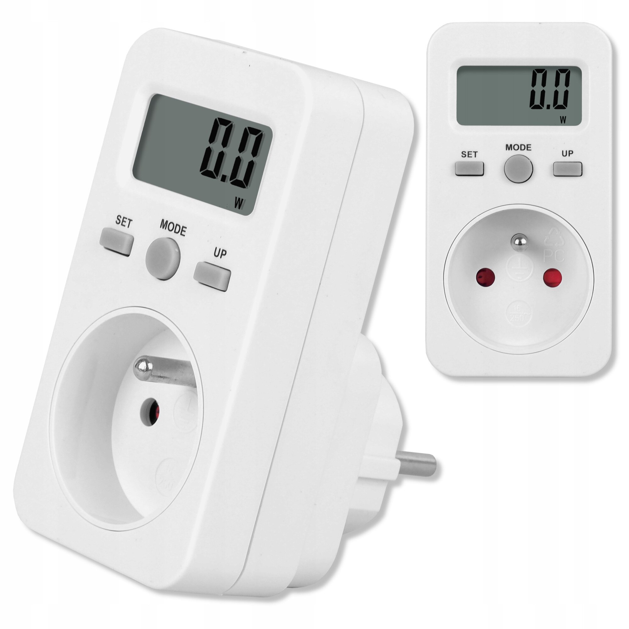 Priza cu Contor Afisaj Digital de Energie, Lexton,16A / 3680W, 230V ...