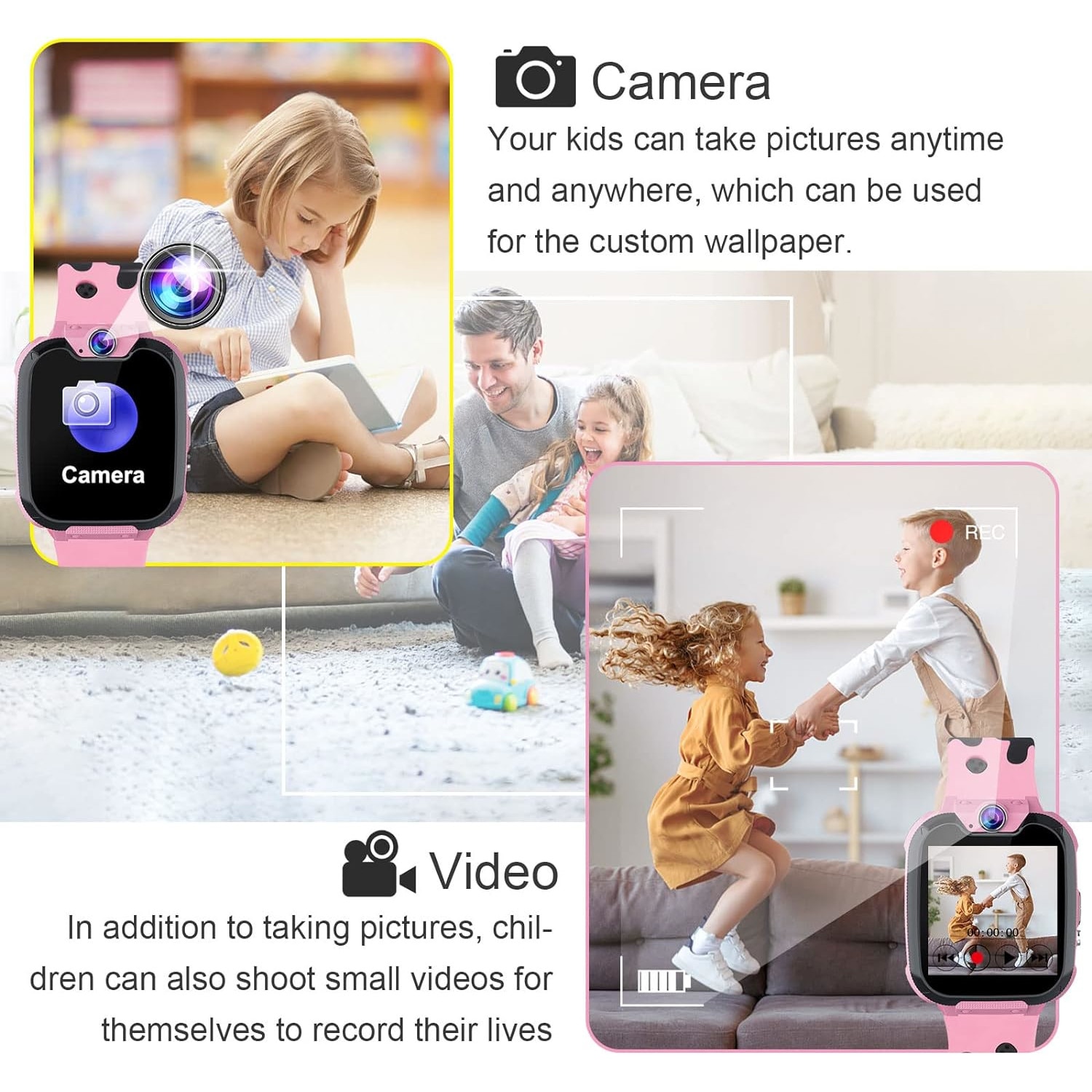 Smartwatch copii Olivfant™ Q16, cu GPS prin lbs si functie telefon, 1. ...