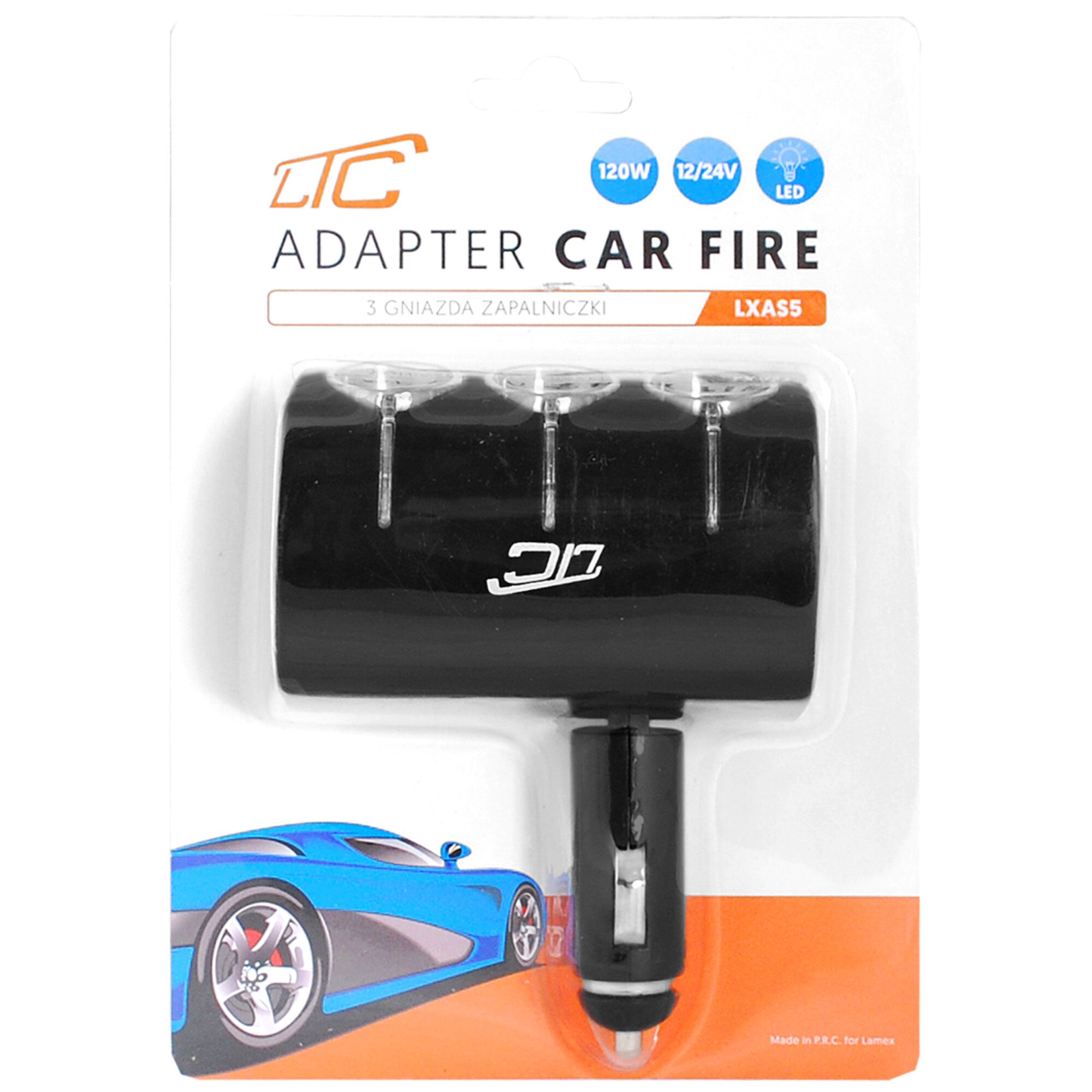 Adaptor auto, 120W, Negru - eMAG.ro