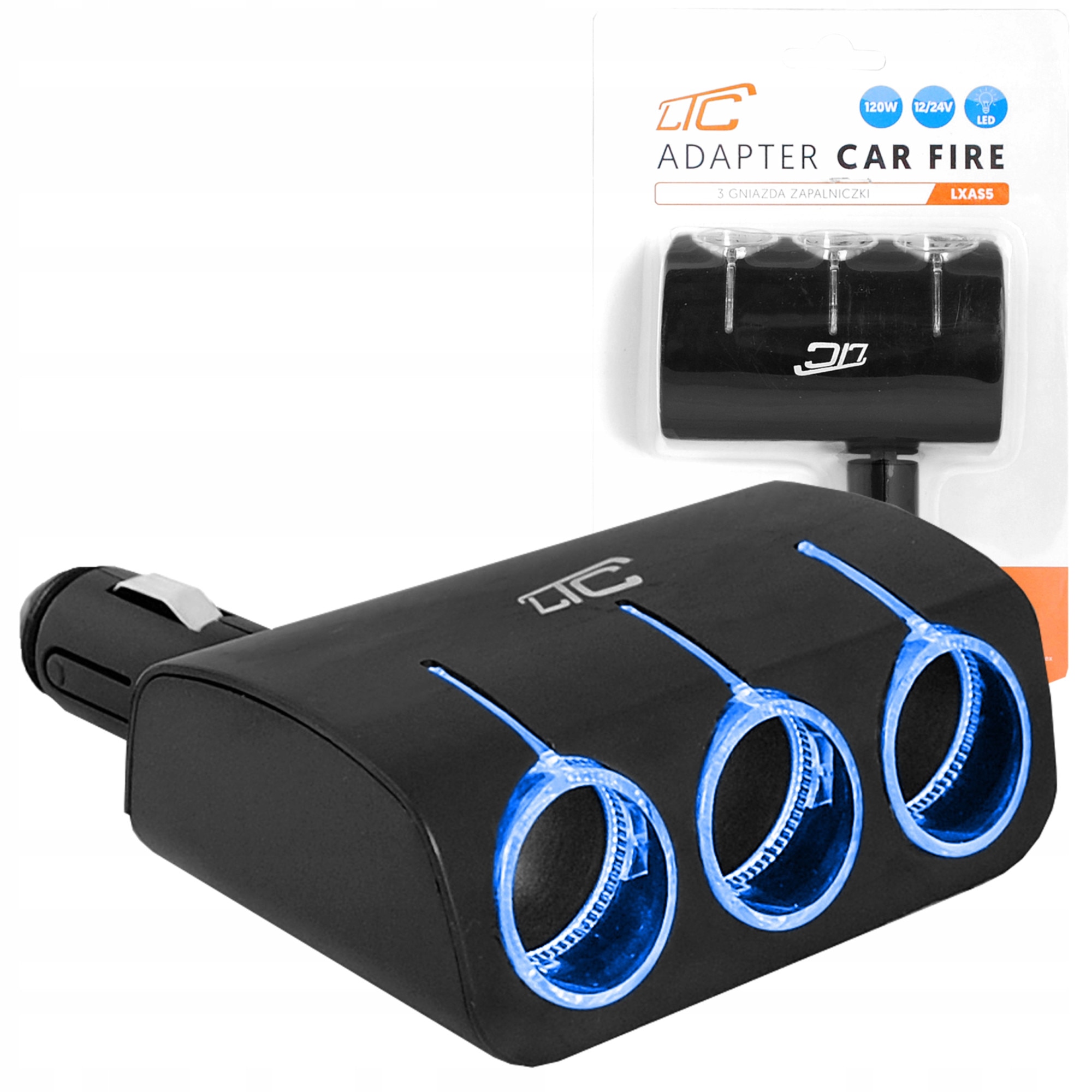 Adaptor auto, 120W, Negru - eMAG.ro