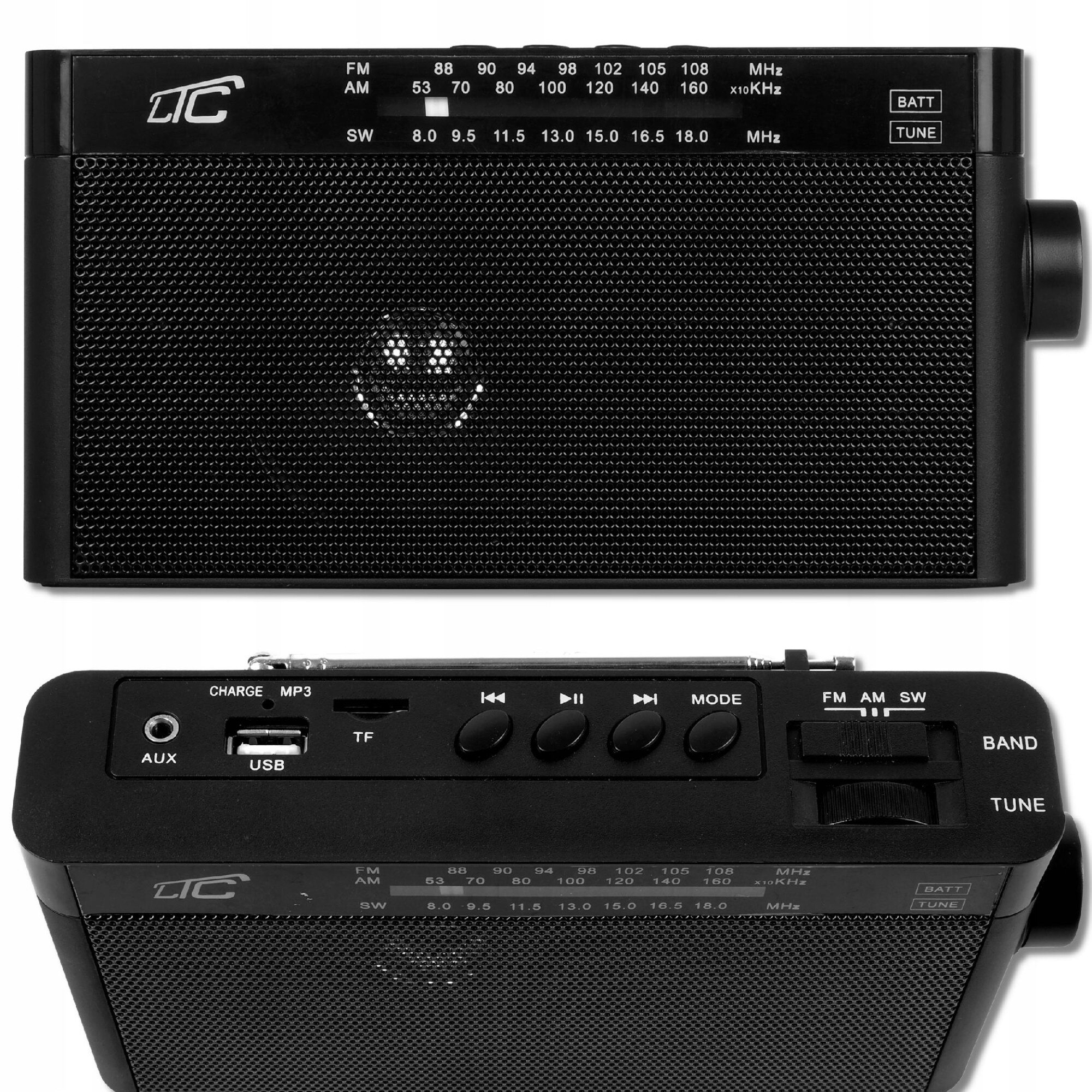 Radio portabil, LTC, USB, Negru - eMAG.ro