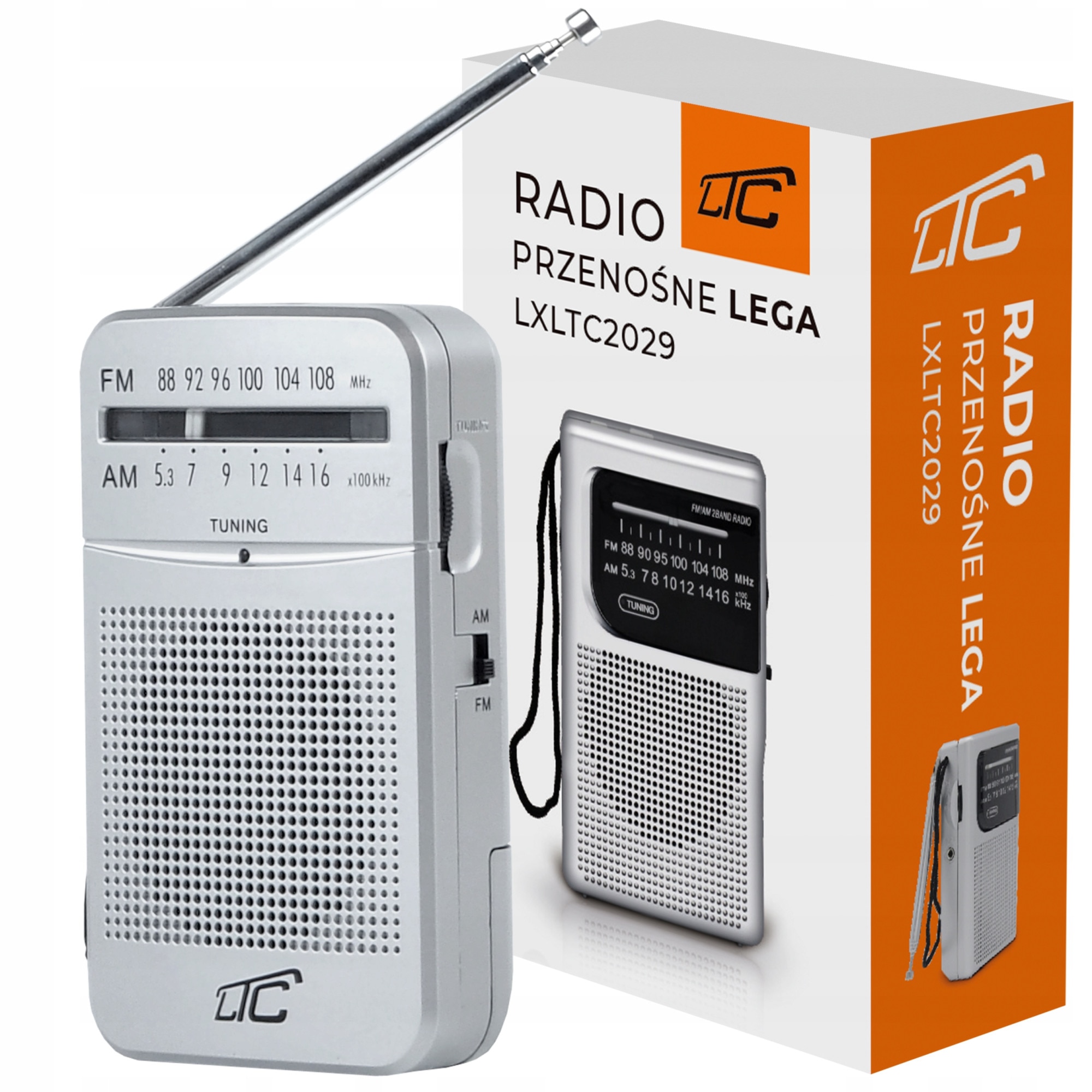 Radio portabil, LTC, AM/FM, Argintiu - eMAG.ro