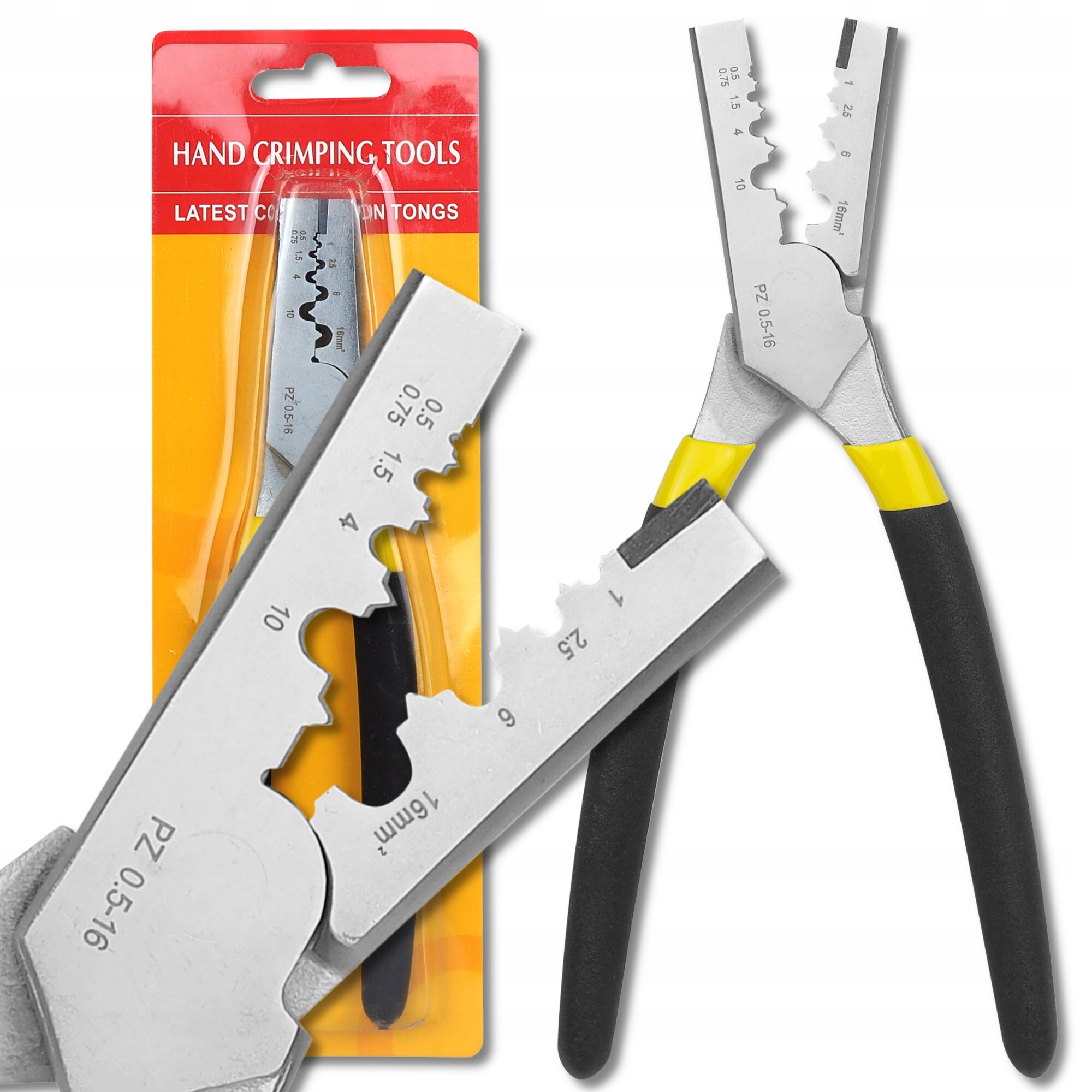 Cleste de sertizare pentru cabluri 0.5MM2,16MM2, Lamex, Negru - eMAG.ro