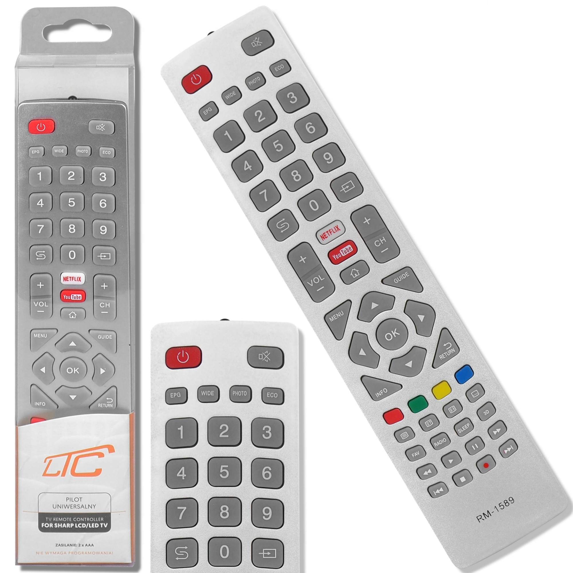 Telecomanda TV universala, Sharp, Buton dedicat Netflix/Youtube - eMAG.ro