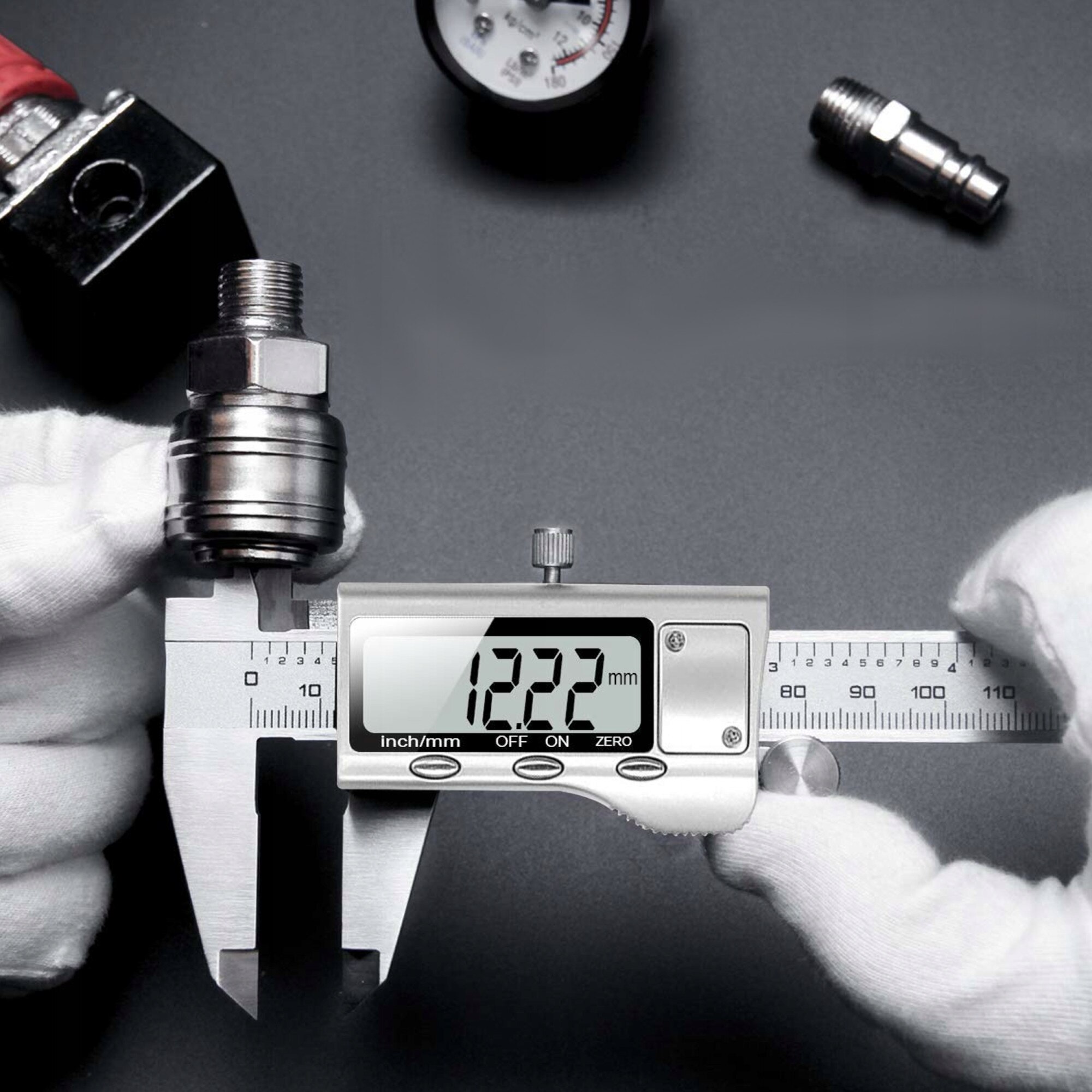 Subler digital, LTC, Metal, 150mm, Argintiu - eMAG.ro