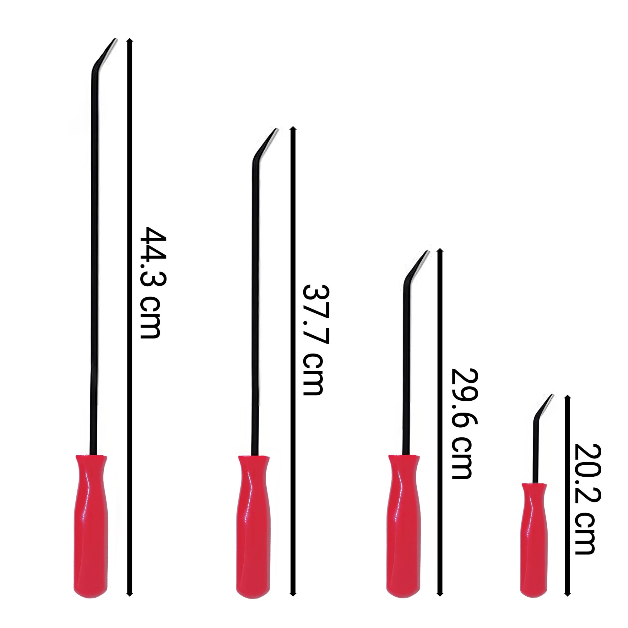 Set de 4 Leviere cu Maner pentru Montaj Anvelope, Negru-Rosu - eMAG.ro