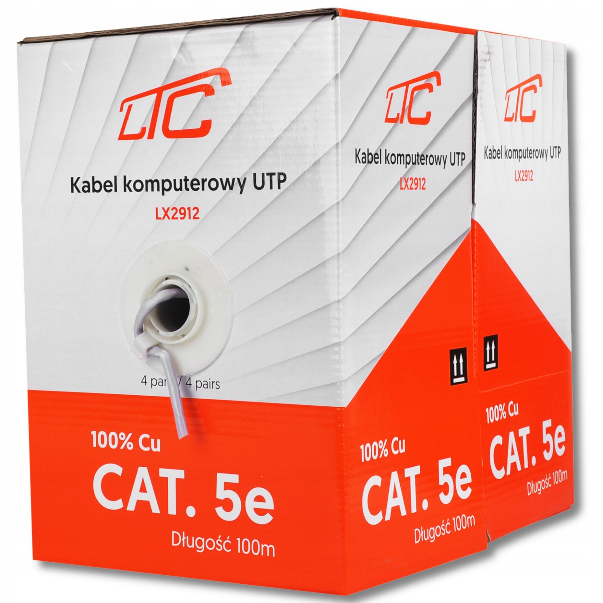 Cablu UTP, Cat5E, LTC Lexton, Alb, 100m - eMAG.ro