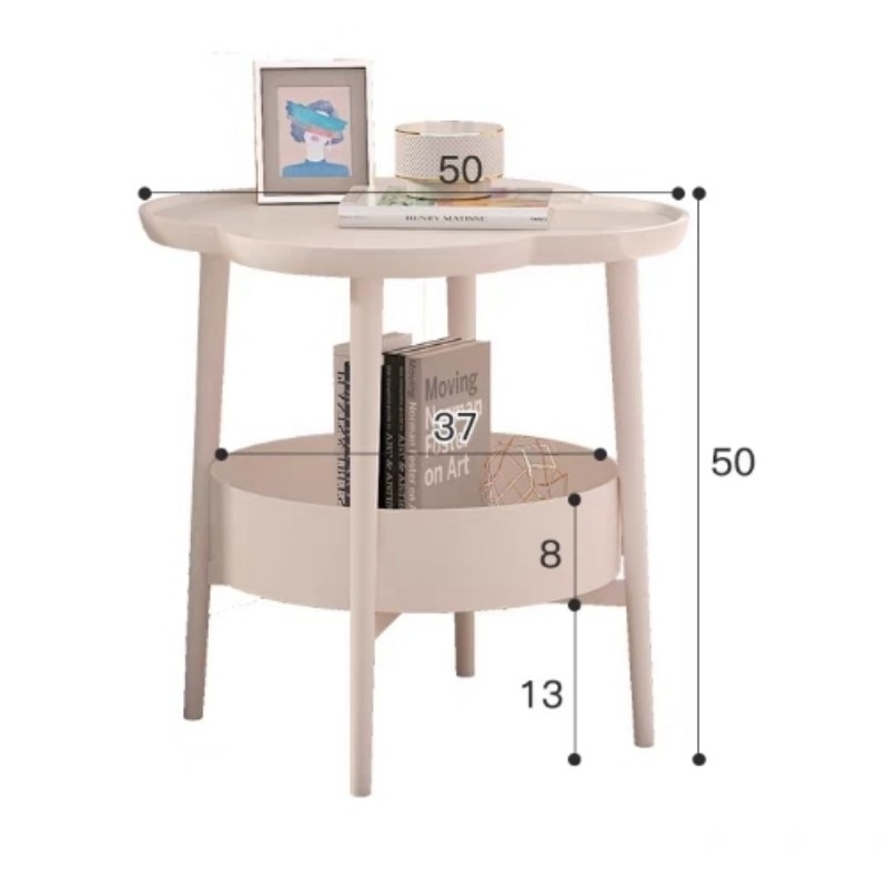 Masuta de cafea mica cu depozitare, aspect elegant, masuta laterala ...