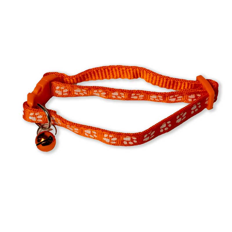Zgarda Paws pentru pisici, Sarsaila, portocaliu, 17-33 cm - eMAG.ro