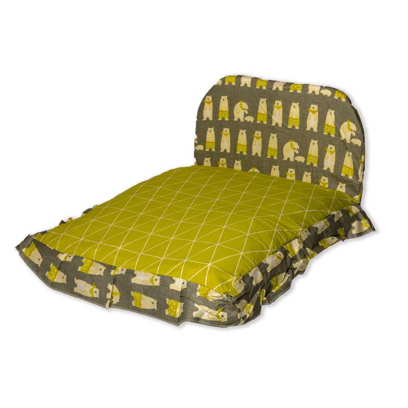 Pat King pentru pisici, Sarsaila, avocado, 60x50x10 cm - eMAG.ro