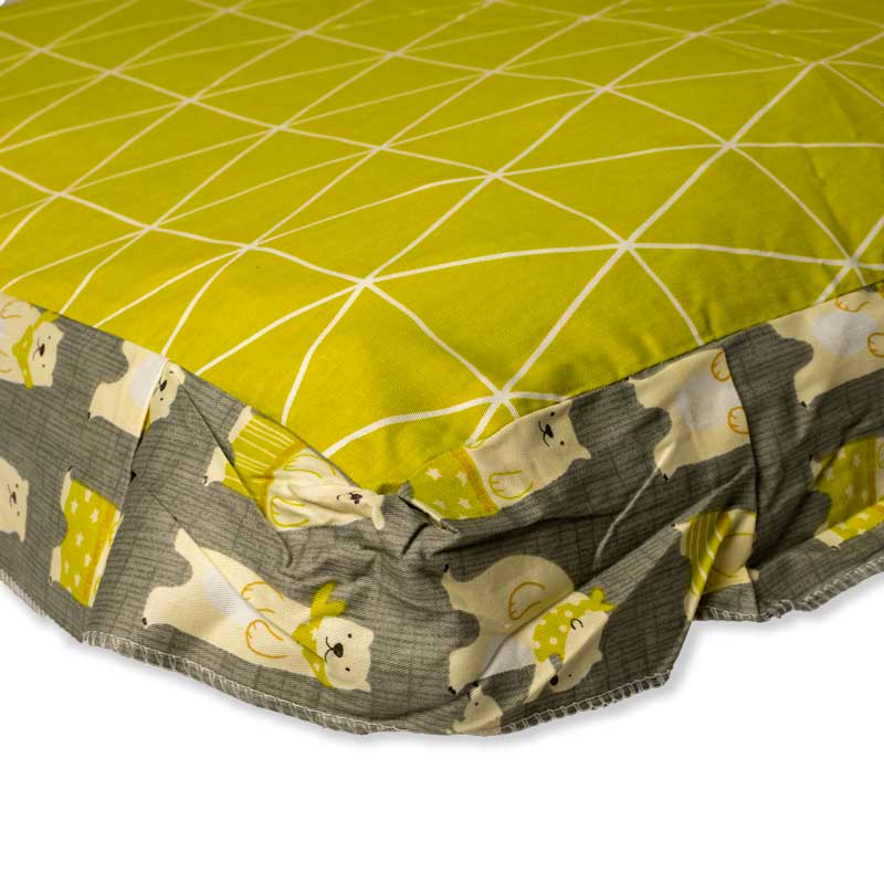 Pat King pentru pisici, Sarsaila, avocado, 60x50x10 cm - eMAG.ro