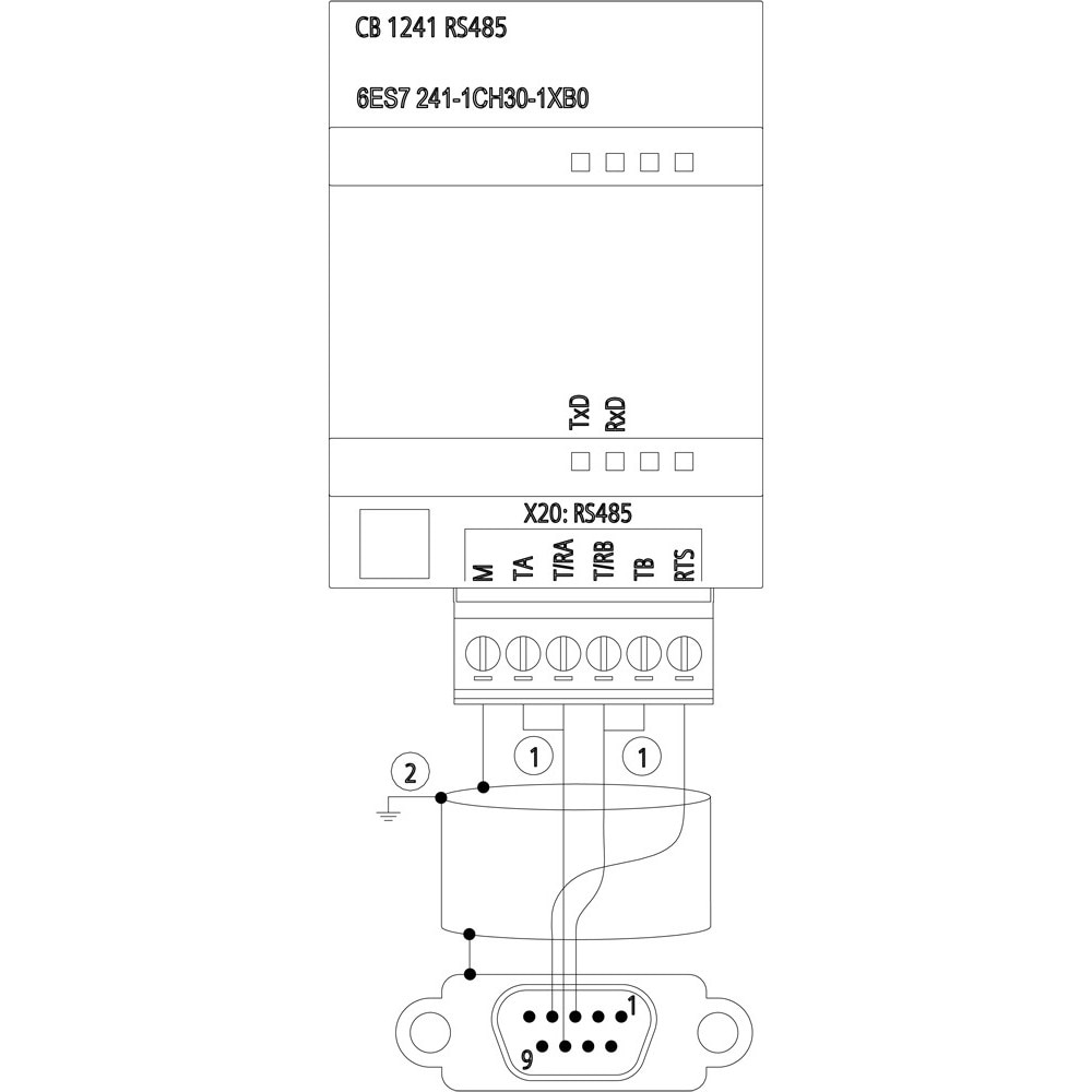 Placa de comunicare Siemens SIMATIC S7-1200 CB 1241, interfata RS485 ...